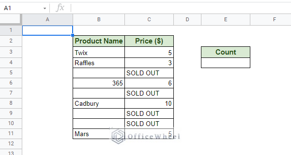 Using COUNTIF To Count Non Blank Cells In Google Sheets OfficeWheel