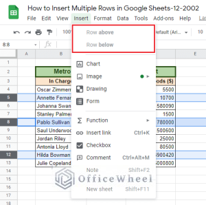 How to Insert Multiple Rows in Google Sheets (4 Ways) - OfficeWheel