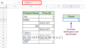 Using COUNTIF to Count Non-Blank Cells in Google Sheets - OfficeWheel