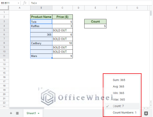 Using COUNTIF to Count Non-Blank Cells in Google Sheets - OfficeWheel