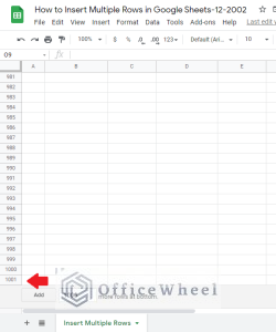 How to Insert Multiple Rows in Google Sheets (4 Ways) - OfficeWheel