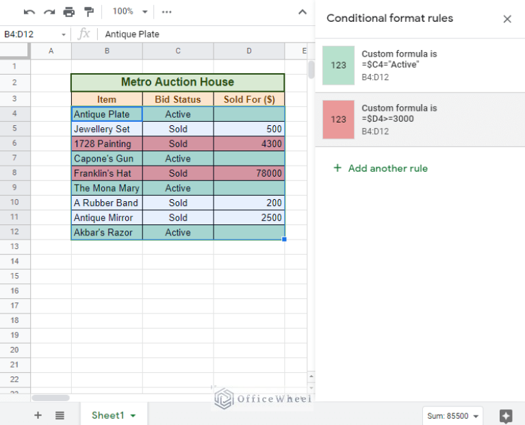 Change Row Color Based on Cell Value in Google Sheets (4 Ways ...