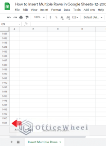 How to Insert Multiple Rows in Google Sheets (4 Ways) - OfficeWheel