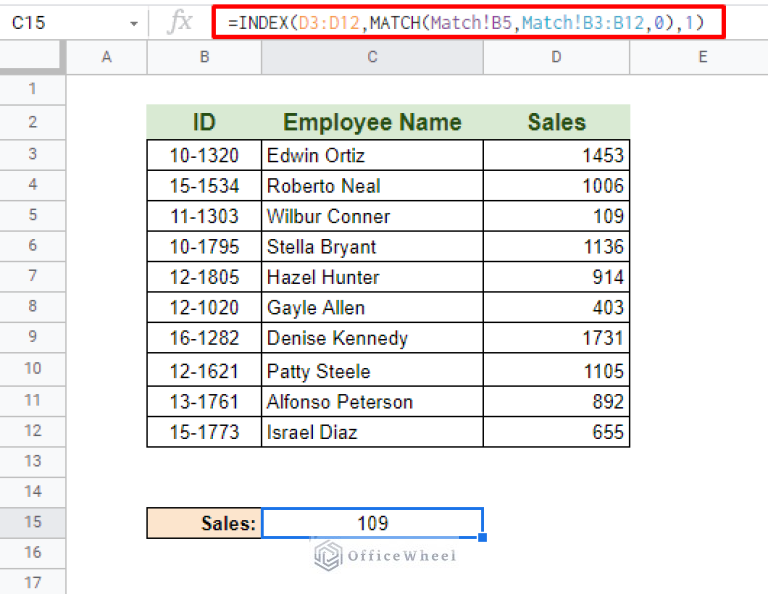 Using INDEX MATCH in Google Sheets - A Deep Dive