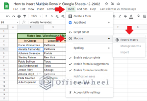 How to Insert Multiple Rows in Google Sheets (4 Ways) - OfficeWheel