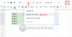 How to Merge Rows in Google Sheets (3 Ways) - OfficeWheel