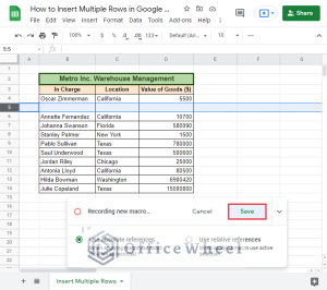 How to Insert Multiple Rows in Google Sheets (4 Ways) - OfficeWheel