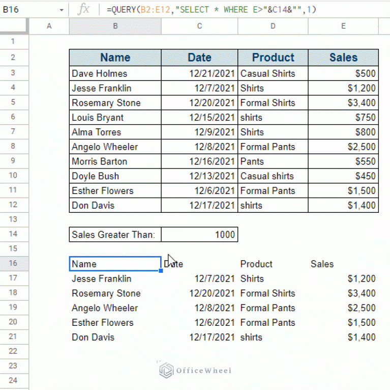 How to Search in Google Spreadsheet (5 Easy Ways)