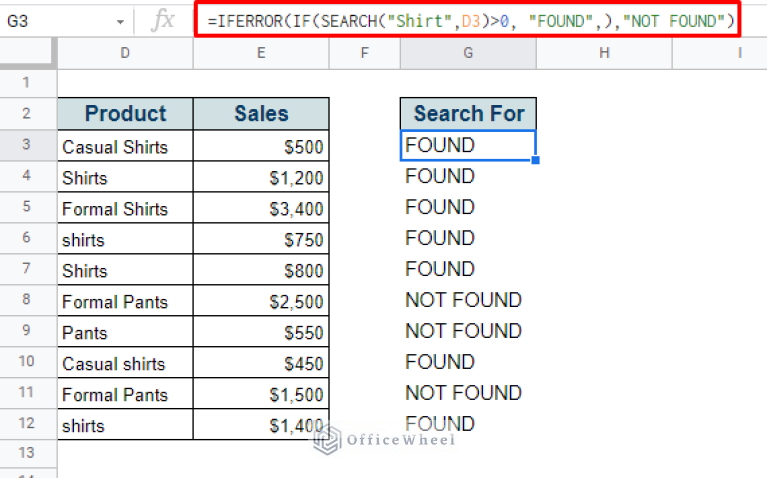 How to Search in Google Spreadsheet (5 Easy Ways)