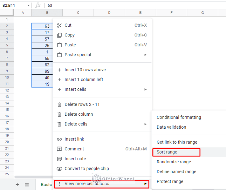 Sort By Column in Google Sheets (3 Easy Ways) - OfficeWheel