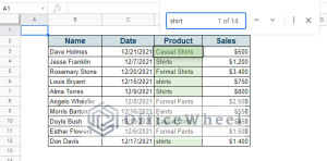 How to Search in Google Spreadsheet (5 Easy Ways)