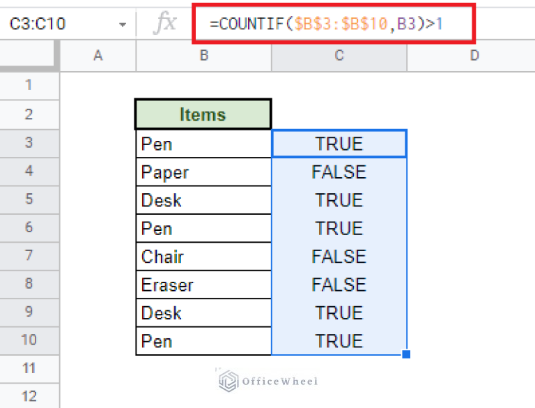 Highlight Duplicates in Google Sheets (4 Ways) - OfficeWheel