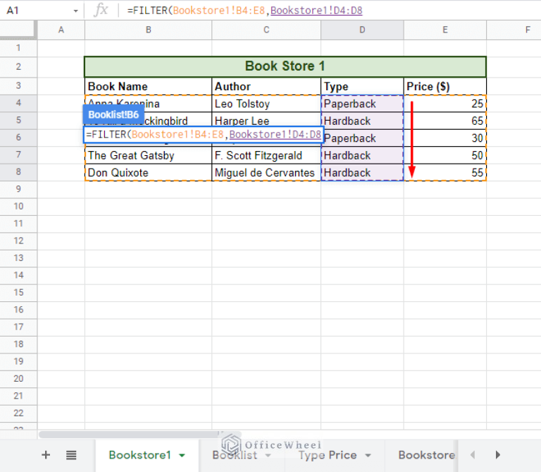 Pull Data From Another Sheet Based on Criteria in Google Sheets (3 Ways)