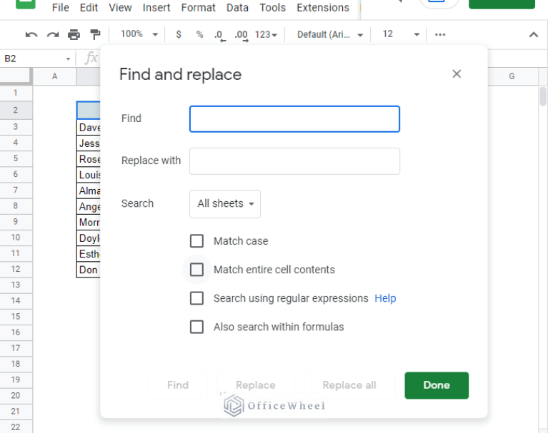 How to Search in Google Spreadsheet (5 Easy Ways)