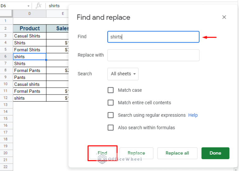 How to Search in Google Spreadsheet (5 Easy Ways)