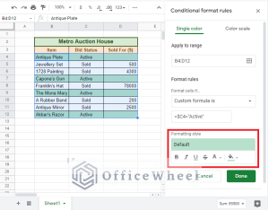 Change Row Color Based on Cell Value in Google Sheets (4 Ways ...