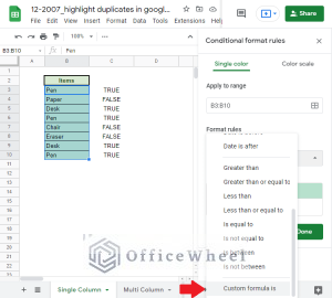 Highlight Duplicates in Google Sheets (4 Ways) - OfficeWheel