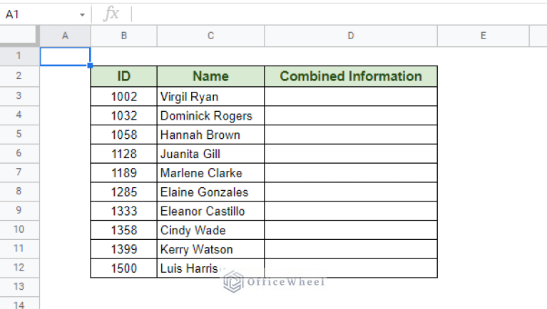 How To Merge Columns In Google Sheets OfficeWheel