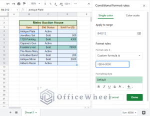 Change Row Color Based on Cell Value in Google Sheets (4 Ways ...