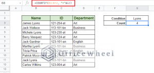 COUNTIF Contains Text in Google Sheets (4 Ways) - OfficeWheel