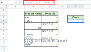 Using COUNTIF to Count Non-Blank Cells in Google Sheets - OfficeWheel