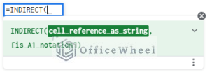 Cell Reference From String in Google Sheets - OfficeWheel