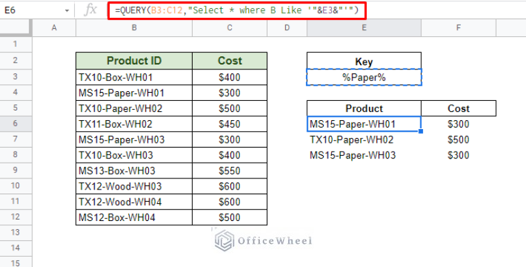 How to Query Cell Reference in Google Sheets - OfficeWheel