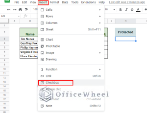 Conditional Locking Of Cells In Google Sheets (Easy Steps) - OfficeWheel