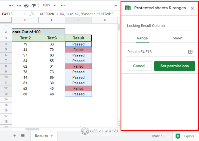 Protect Range In Google Sheets Easy Examples OfficeWheel