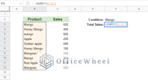 How to Use SUMIF in Google Sheets (With Examples) - OfficeWheel