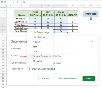 Conditional Locking Of Cells In Google Sheets (Easy Steps) - OfficeWheel