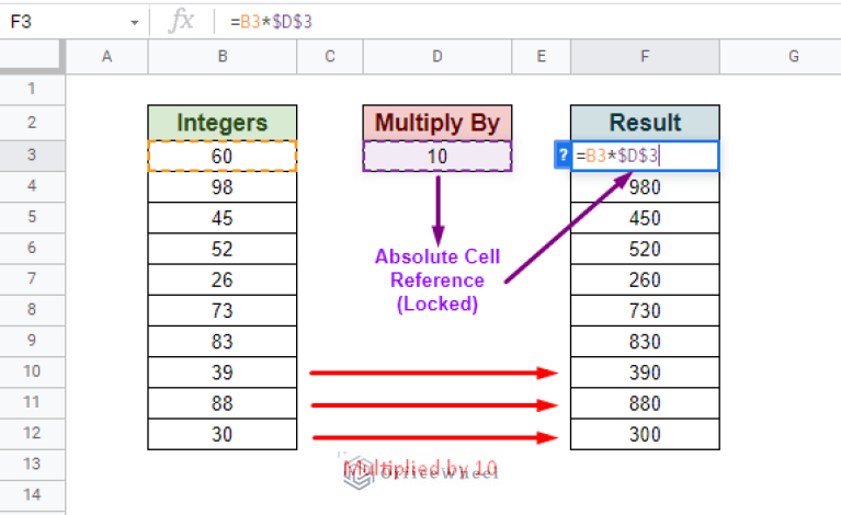 Google Sheets: Use Cell Value in a Formula (2 Ways)