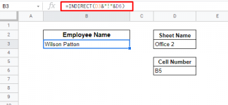 Indirect Sheet Name in Google Sheets (Easy Steps) - OfficeWheel