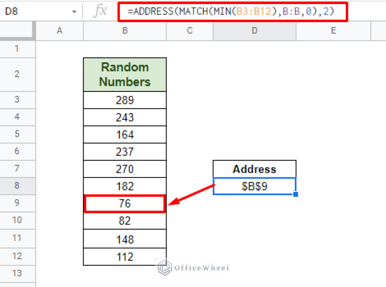 Return Cell Reference in Google Sheets (4 Easy Ways)