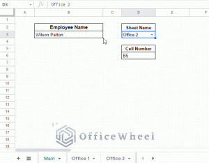 Indirect Sheet Name in Google Sheets (Easy Steps) - OfficeWheel