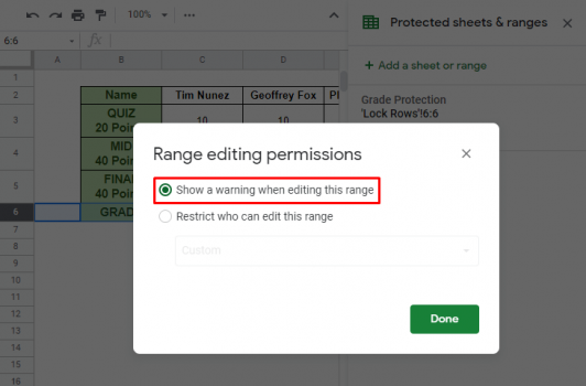 How To Lock Rows In Google Sheets (2 Easy Ways) - officewheel.com