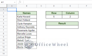 Return Cell Reference in Google Sheets (4 Easy Ways)