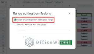 Protect Range in Google Sheets (Easy Examples) - OfficeWheel