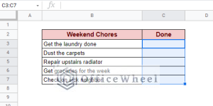 Conditional Formatting with Checkbox in Google Sheets - officewheel.com