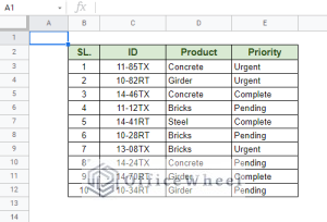 How to Apply a Custom Sort in Google Sheets - OfficeWheel