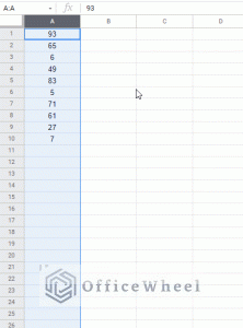 How to Sort by Number in Google Sheets (4 Ways) - OfficeWheel