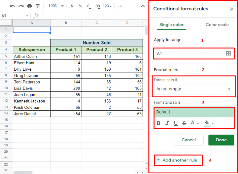 Using Conditional Formatting With Custom Formula in Google Sheets ...