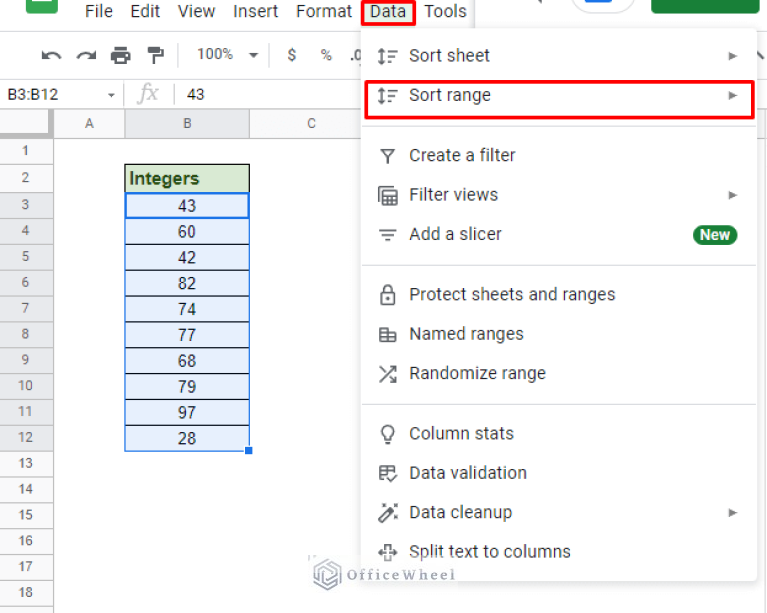 How To Sort Numerically In Google Sheets 3 Ways OfficeWheel