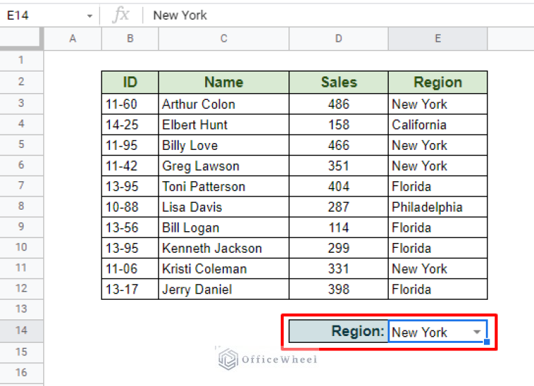 Google Sheets: Conditional Formatting Row Based on Cell