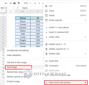 How to Sort by Number in Google Sheets (4 Ways) - OfficeWheel