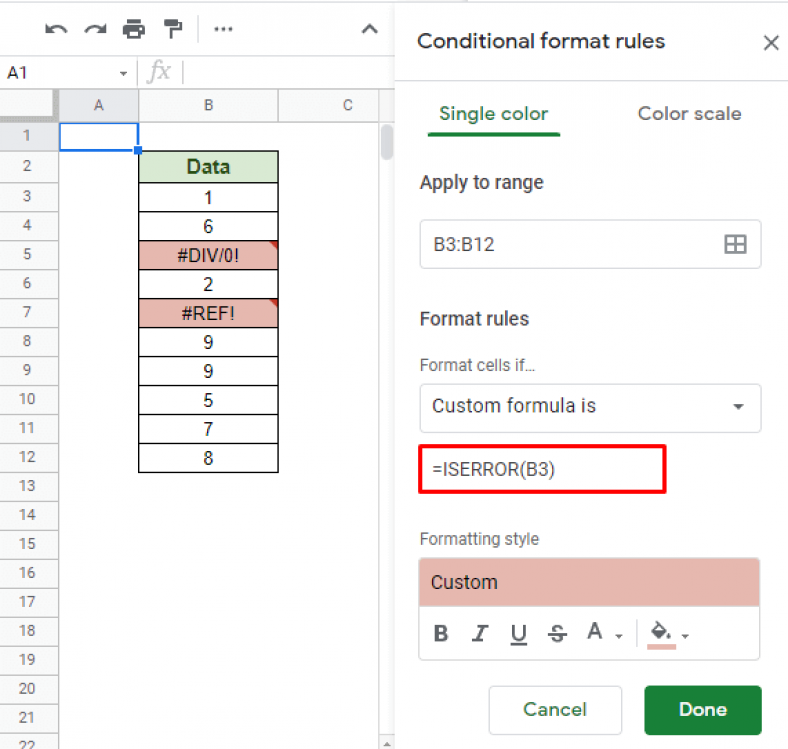Using Conditional Formatting With Custom Formula in Google Sheets ...