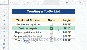 Conditional Formatting with Checkbox in Google Sheets