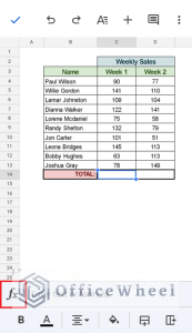 How to Auto Sum in Google Sheets - OfficeWheel