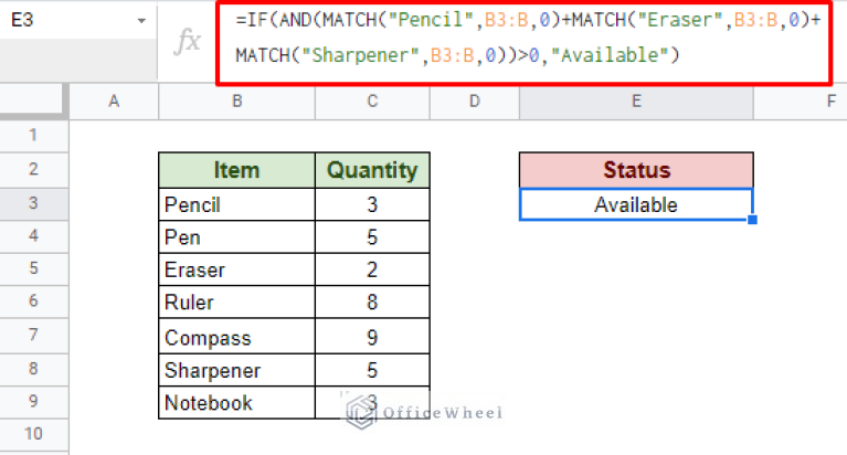 Match Multiple Values in Google Sheets (An Easy Guide)