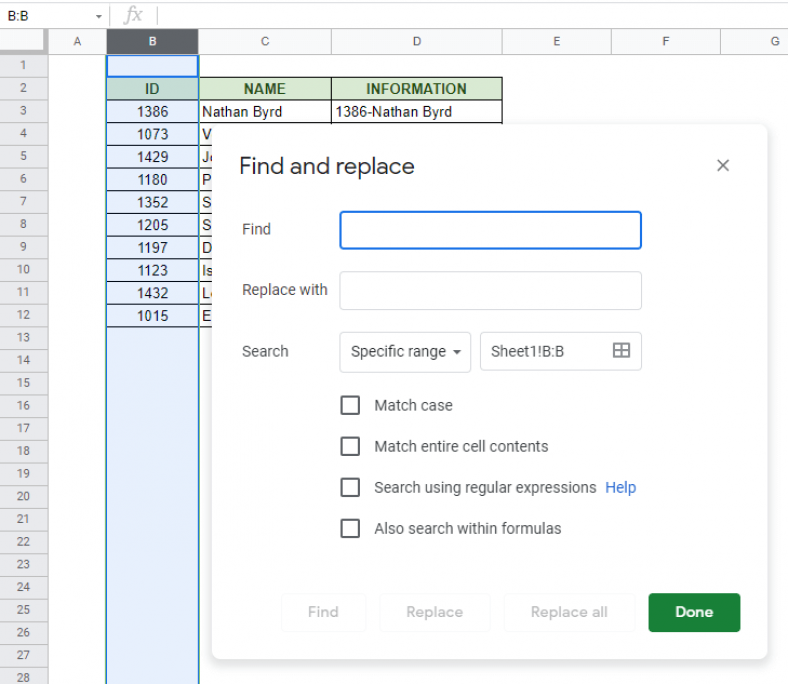 How To Use Find And Replace In Column In Google Sheets OfficeWheel how-to-use-find-and-replace-in-column-in-google-sheets-officewheel